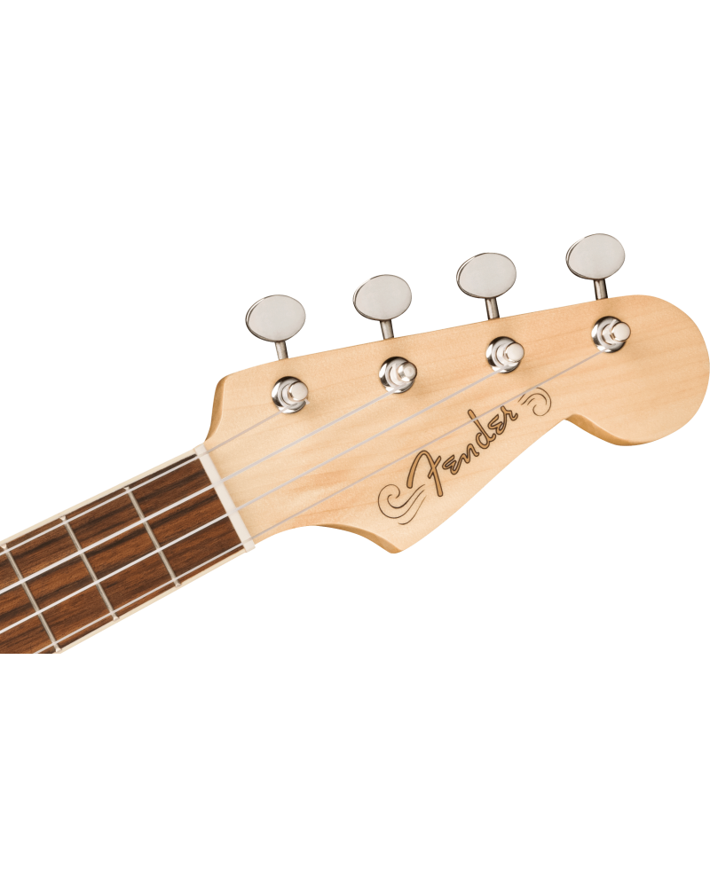 Fender Fullerton Strat Uke, Walnut Fingerboard, White Pickguard, Surf Green